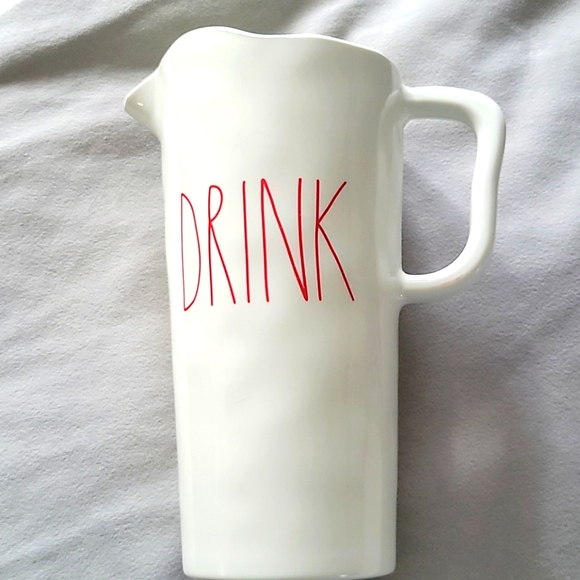Rae Dunn | Kitchen | Rae Dunn Drink Pitcher Red Letters Nine Inches ...